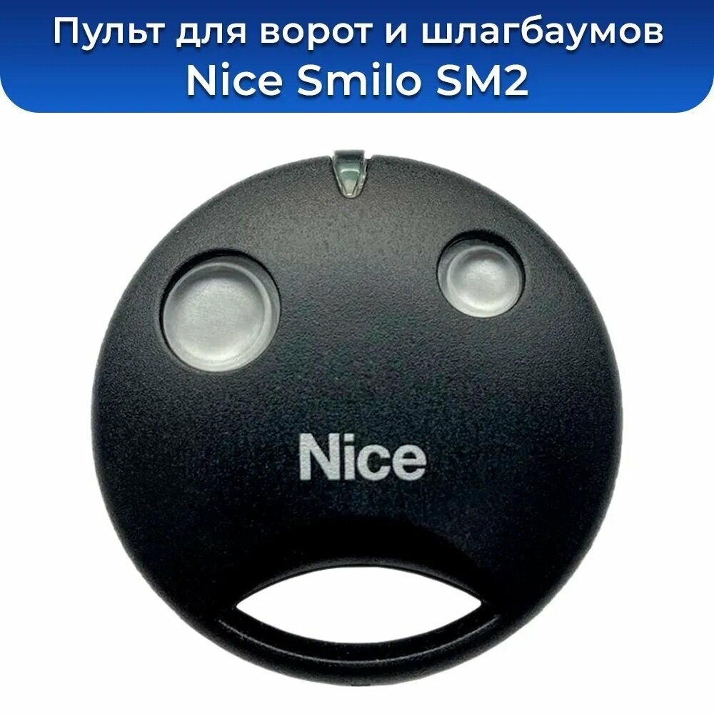 Пульт для автоматики ворот и шлагбаумов Nice Smilo SM2/ брелок Найс / Умный дом