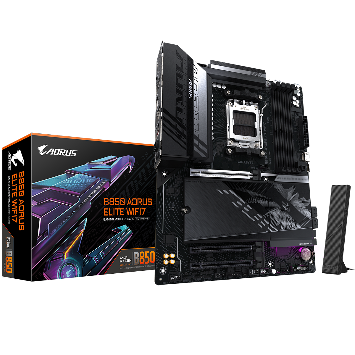 Материнская плата Gigabyte B850 AORUS ELITE WIFI7, AM5, AMD B850, ATX, RTL (B850 AORUS ELITE WIFI7)