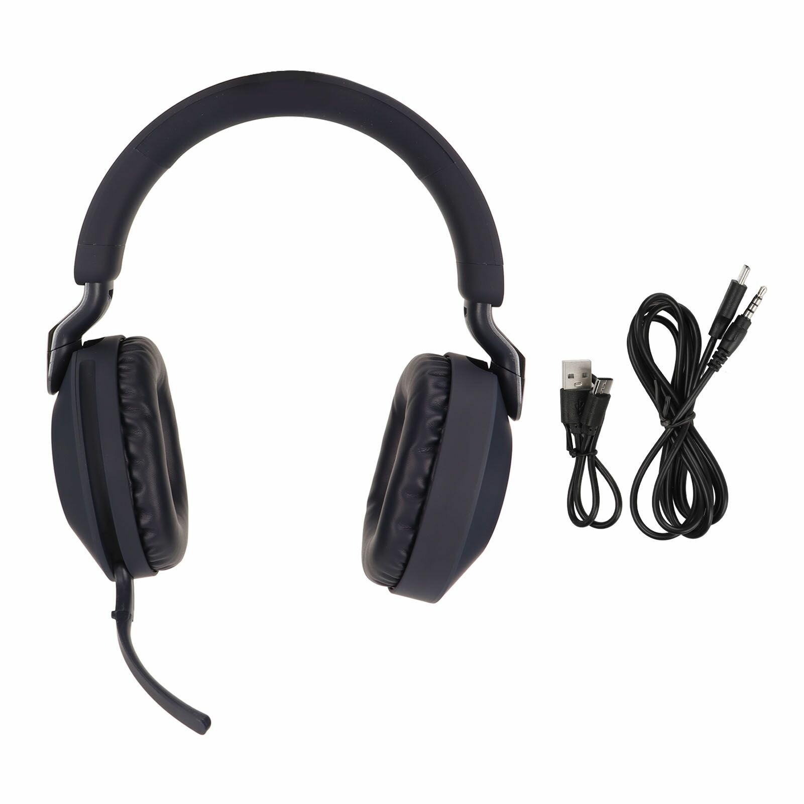 Игровая гарнитура Bluetooth складная TypeC беспроводная Bluetooth 5.1 проводной стерео микрофон сини