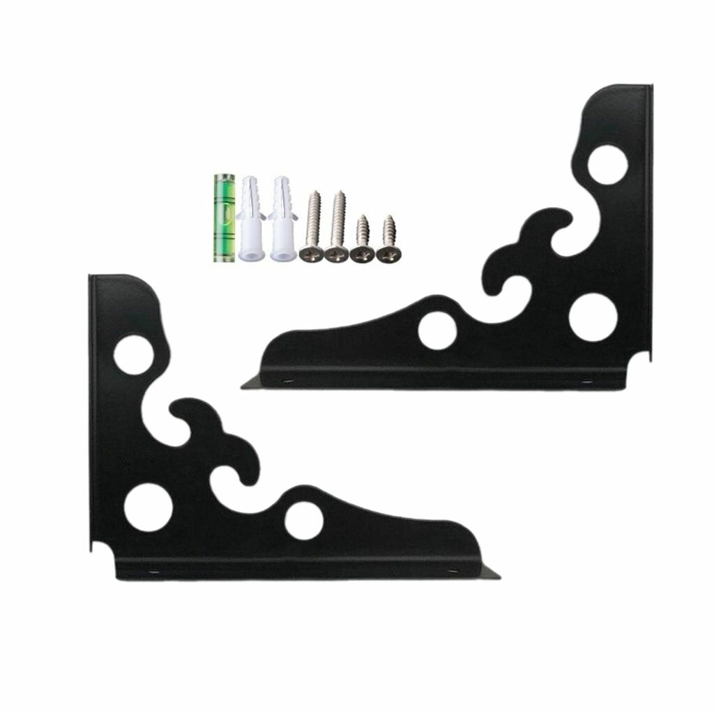 1 пара сверхмощных кронштейнов для полок, треугольная опора, плавающий кронштейн, настенные металлические опоры стеллажей