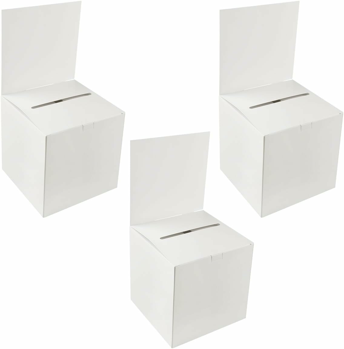 3шт бумажная карточка простая урна для голосования портативная простая установка лотерейные коробки