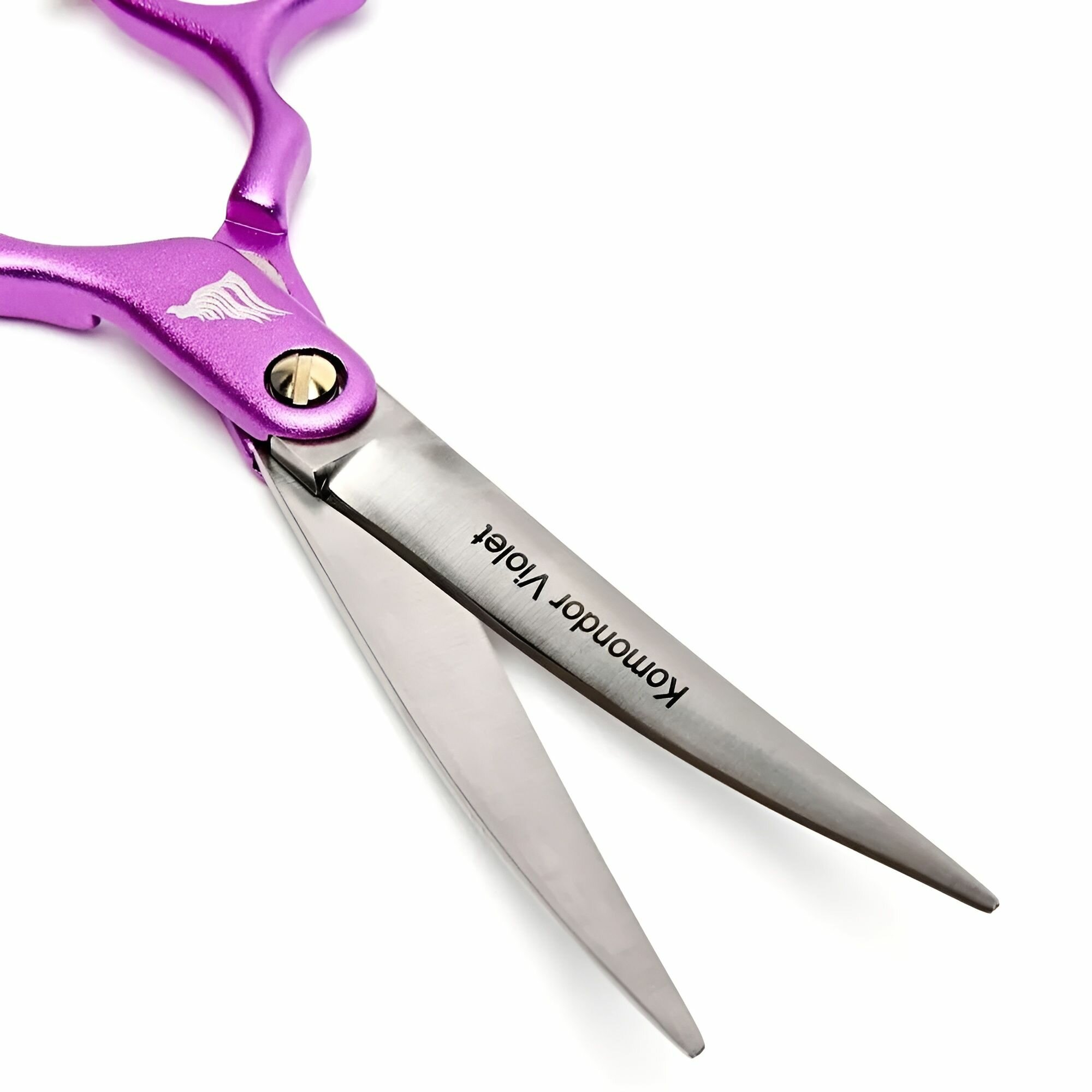2025 Ножницы для груминга KOMONDOR Violet KV-029, изогнутые 6.5 дюймов