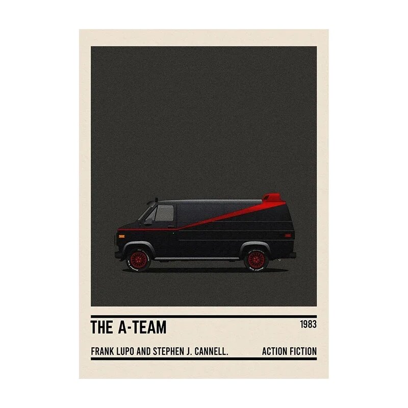 Постер "A-Team" 1983, 20x30см, F0045-16