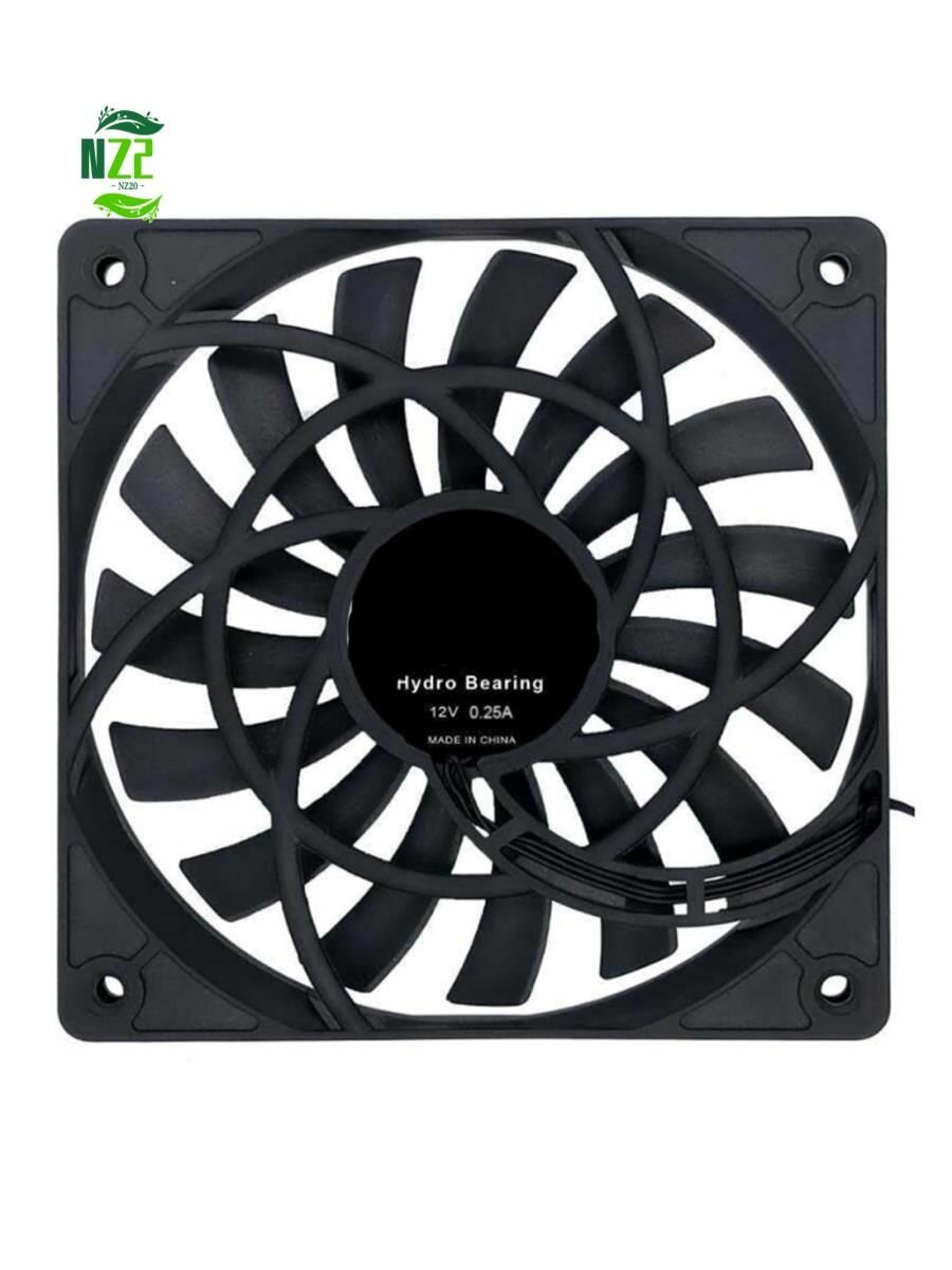 (D R I T) Бесшумный 120 мм 12 см ШИМ Вентилятор охлаждения тонкий мм, новый 120X120X12 DC В 0.25A 1400 об/мин корпус компьютера кулер тихий