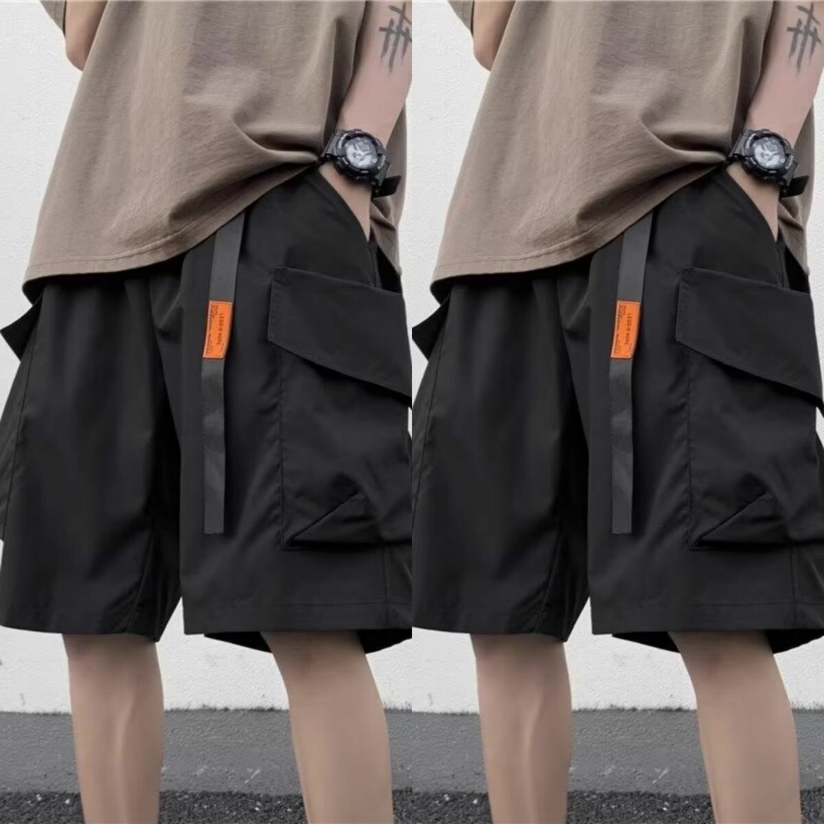 Легкие летние карго-шорты, пятиточечные свободные спортивные брюки, мужские повседневные брюки, американский стиль, мужские прямые пляжные шорты, бриджи