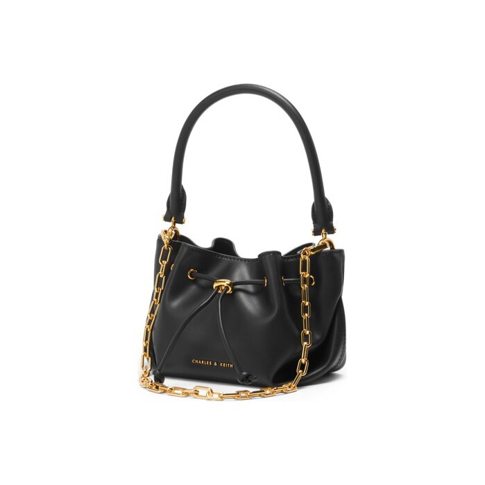 Сумка CHARLES & KEITH, фактура матовая, черный — фото 1