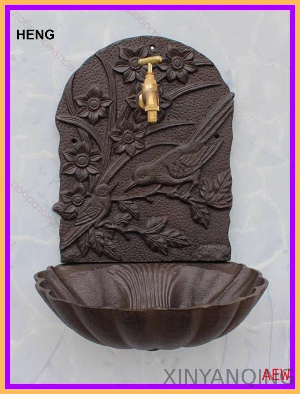 QIKIOB Дачный умывальник в традиционном китайском стиле Домашний декор Материал чугун настенный.