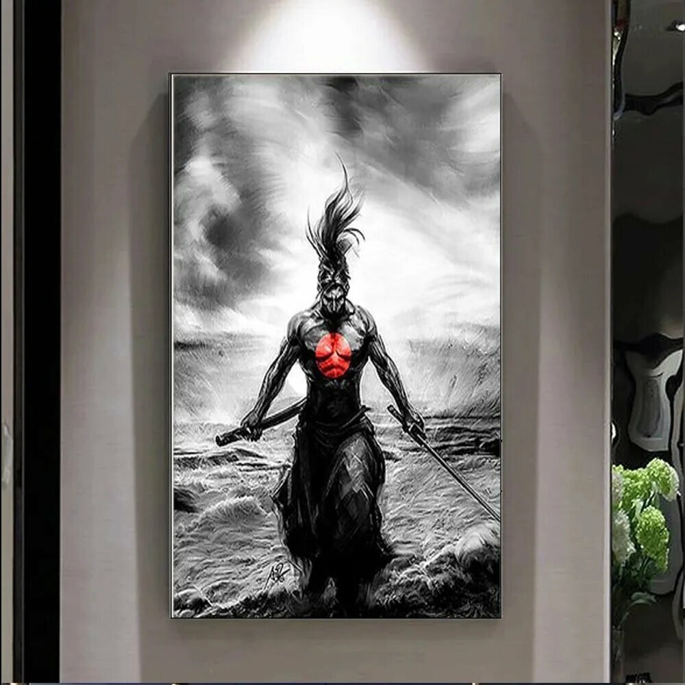 Картина "Японский самурай", 70х50 см, 50x70