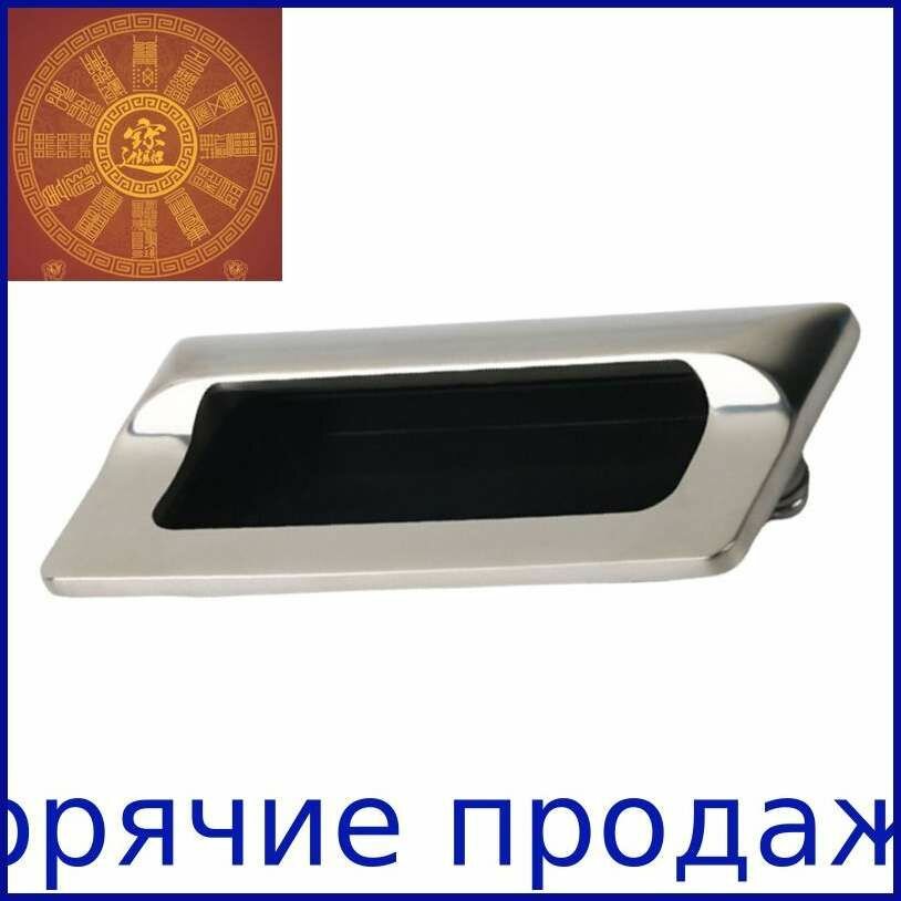 Дверная ручка со встроенной невидимой ручкой из нержавеющей стали 304, зеркало из нержавеющей стали