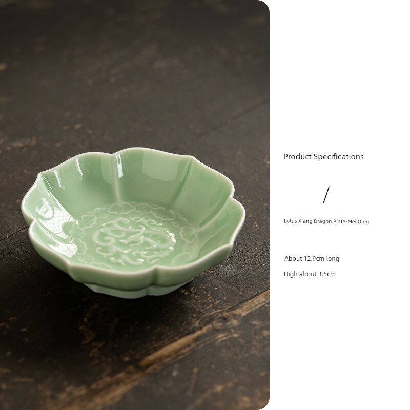 Китайская тарелка с фруктами в виде лепестков дзен, тарелка для закусок в стиле ретро, изысканная тарелка с фруктами,