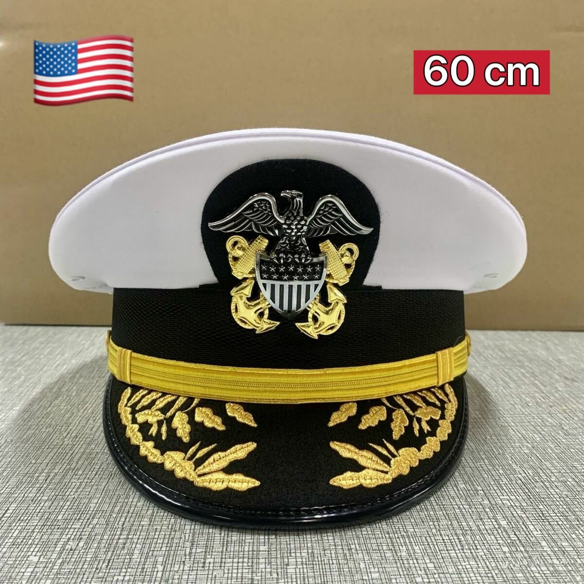 Фуражка капитана ВМС США Полиэфирный материал