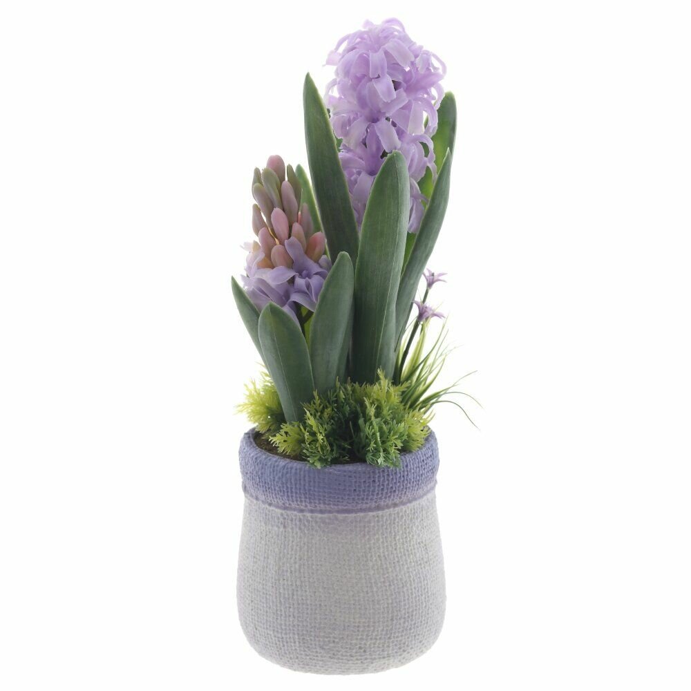 Цветочная композиция "Гиацинты", 11х10х28 см