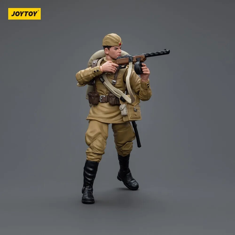 Подвижная фигурка JOYTOY Hard Core Cool Play 1/18 WWII Soviet Infantry Подарочная модель