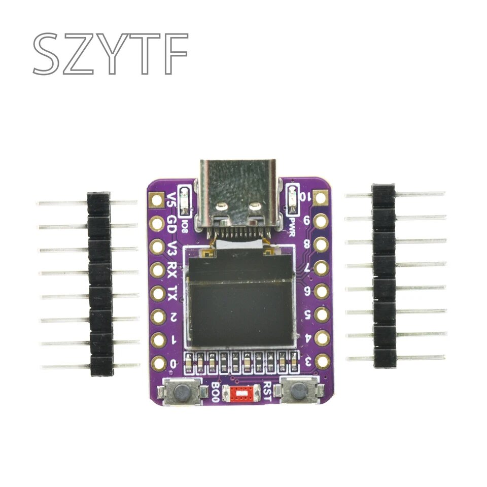 Плата разработки OLED ESP32-C3 с 0,42-дюймовым OLED-модулем, керамической антенной, Wi-Fi, Bluetooth, ESP32 Supermini, макетная плата