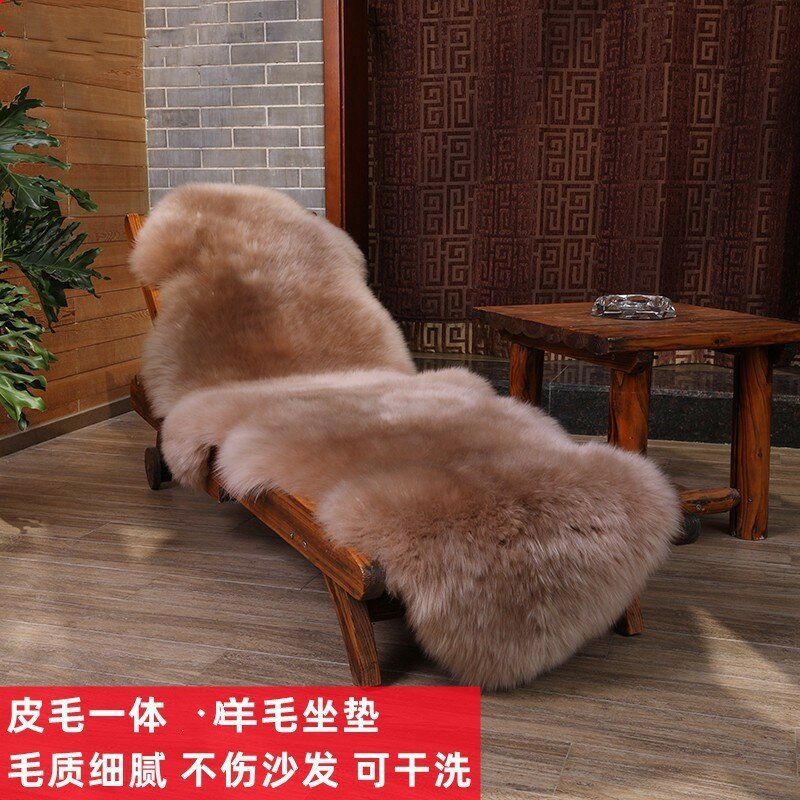 Подушка для дивана из натуральной австралийской шерсти, зимний шерстяной ковер, цельная плавающая подушка из овчины, подушка для сиденья дивана.