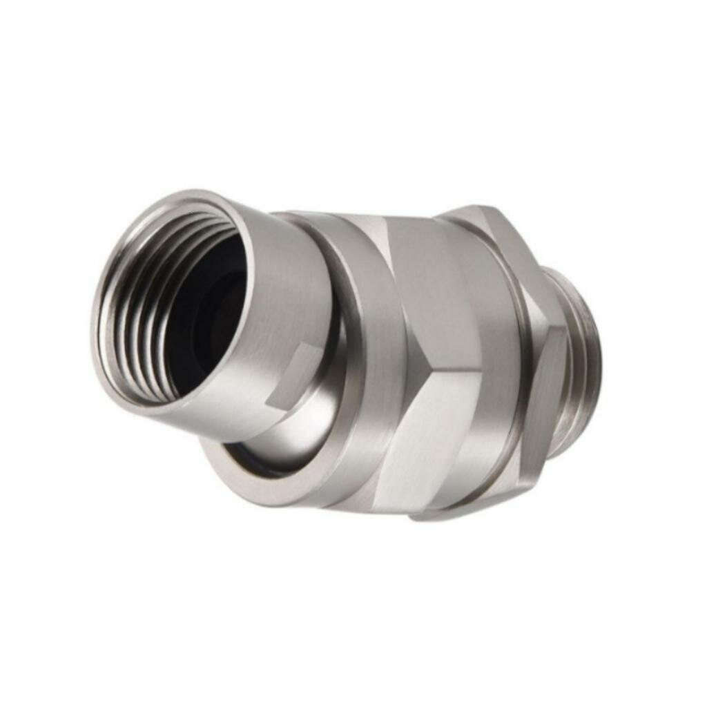 Адаптер для душевой лейки с поворотом на 360 градусов, Почищенный щеткой