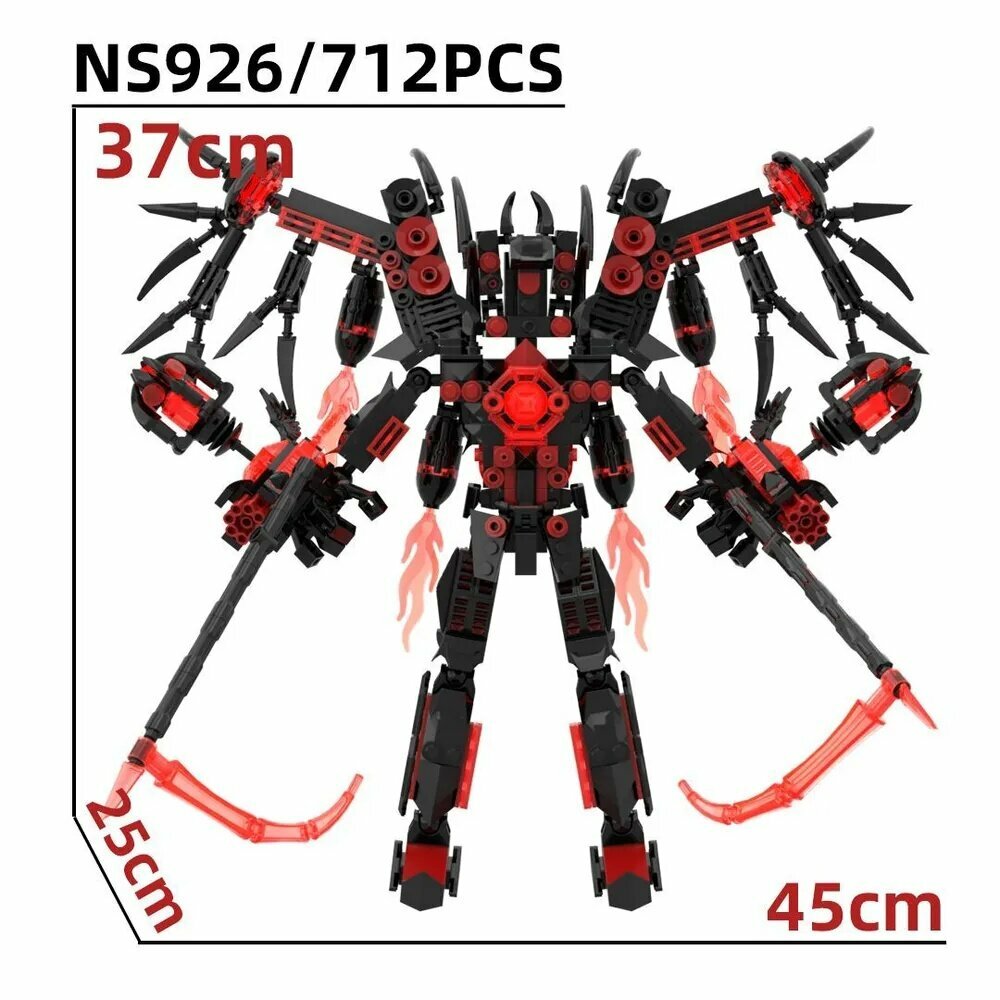 Skibidi Туалет "Логотип" Строительный набор Titan TV Man, DIY Building Block Toys MOC Gifts