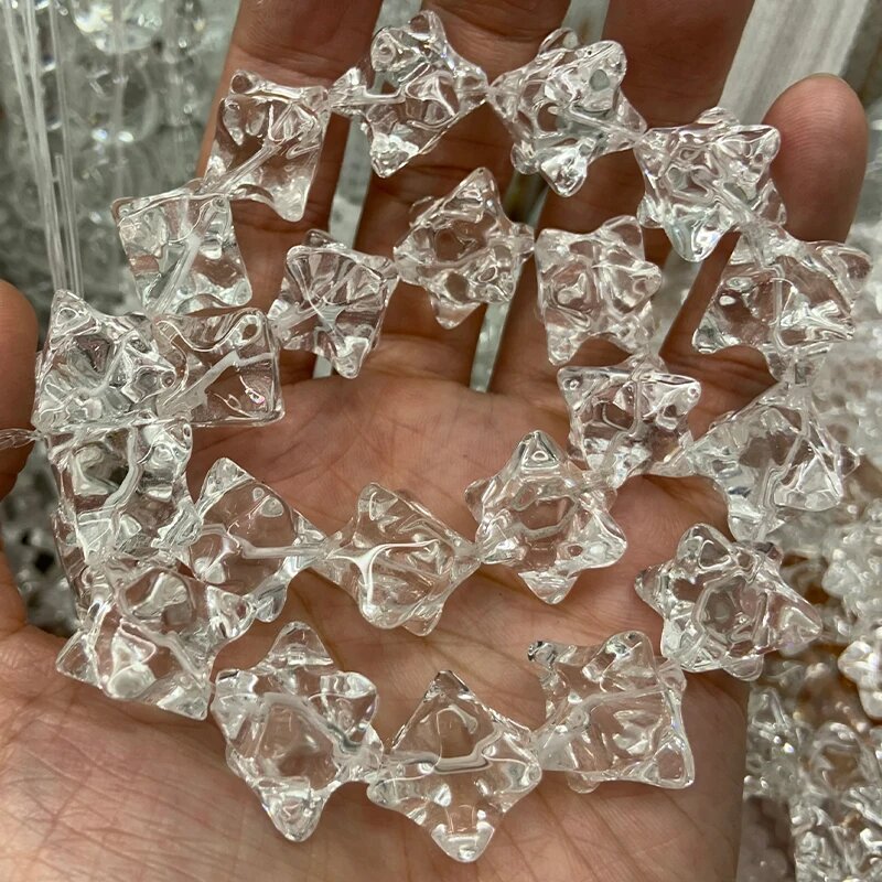 Бусины из горного хрусталя, 10 мм, белые