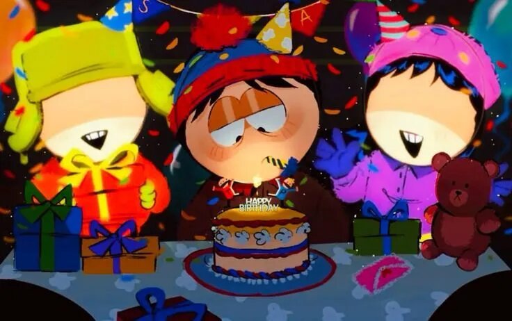 Алмазная Мозаика "Мультсериал, Южный Парк. South Park. Кайл, Кенни, Стэн, Эрик" 40х50 См Алмазная Вышивка / Картина Стразами Подарков / Украшения