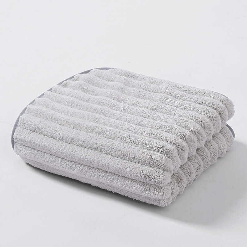 Коралловое бархатное полотенце конфеты бархатное полотенце Серый_70*140cm банные полотенца