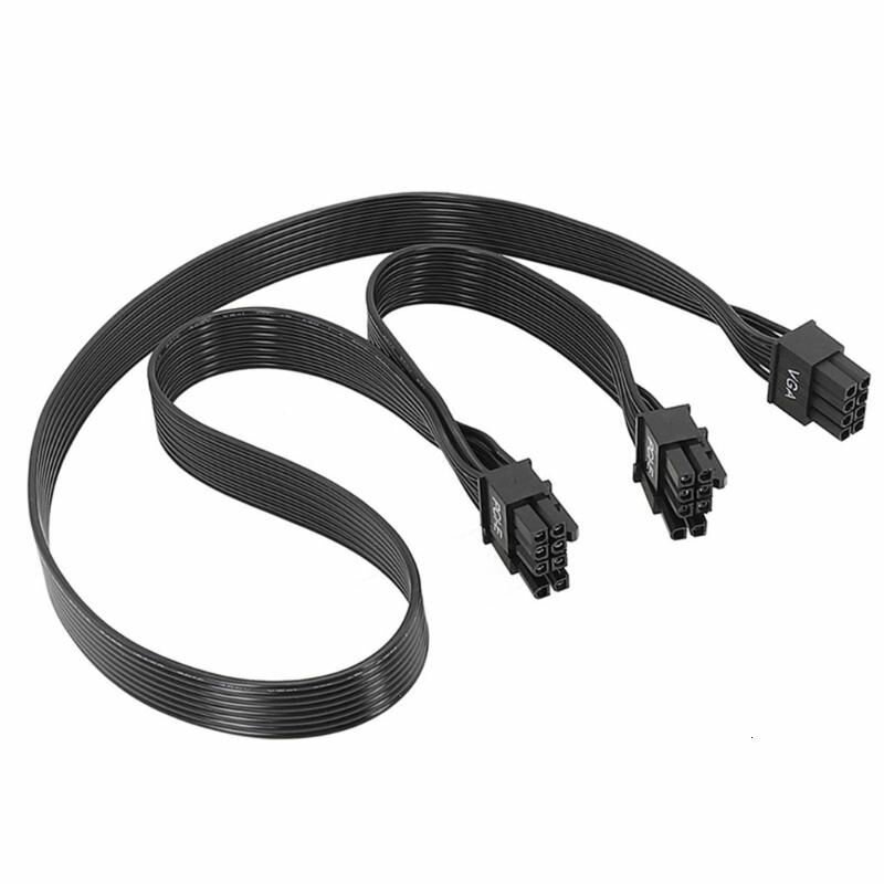 Кабель 8pin на 6+2P для видеокарт, стабильная подача питания, улучшенная производительность, - 60см 15см