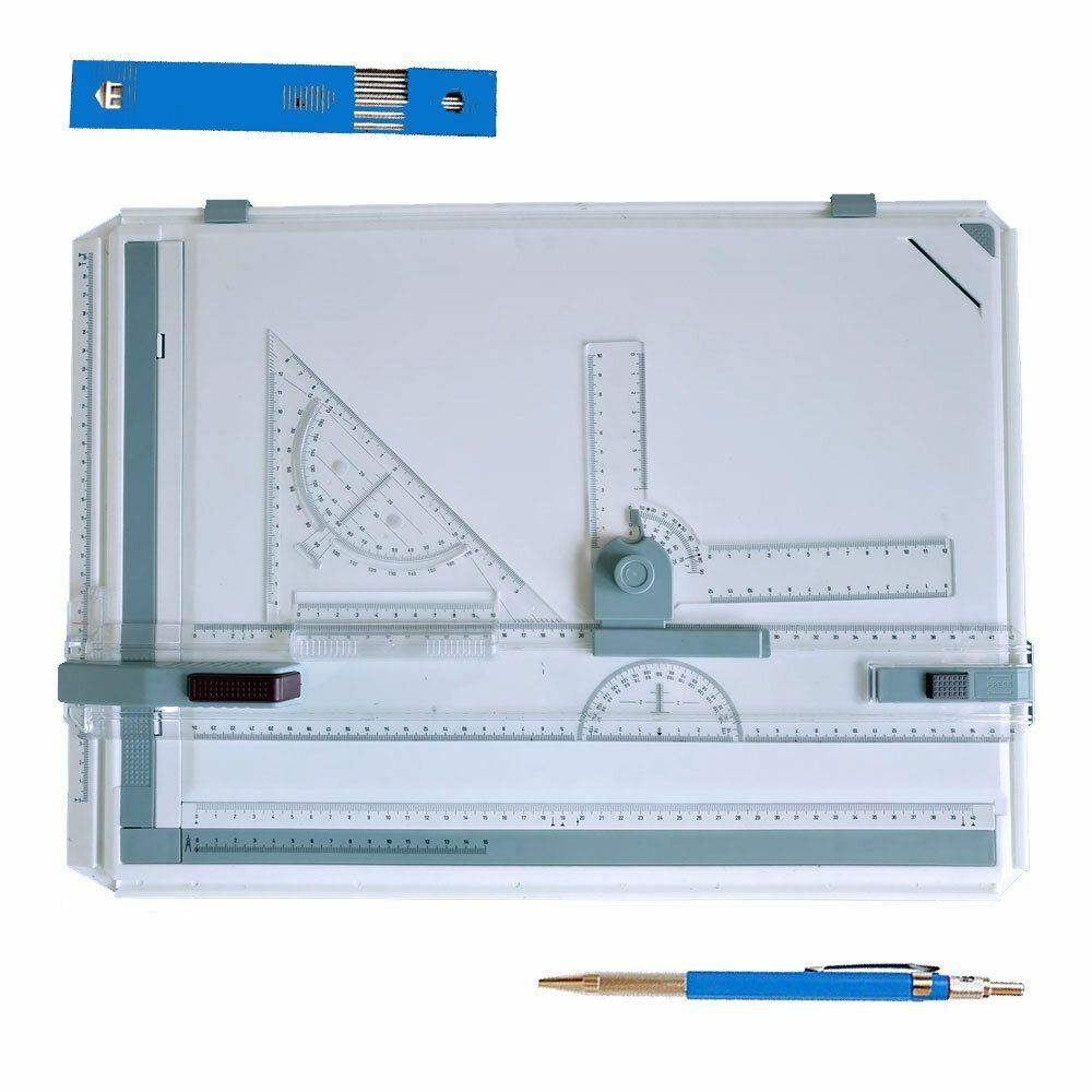 Чертежный стол формата А3, Техническая доска с чертежом, Линейка для рисования, инструмент для черчения