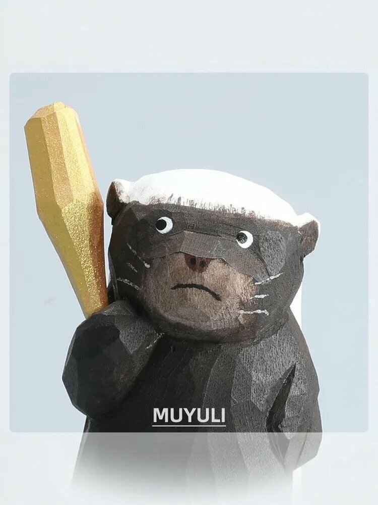 Фигурка декоративная медоед, высота 7 см