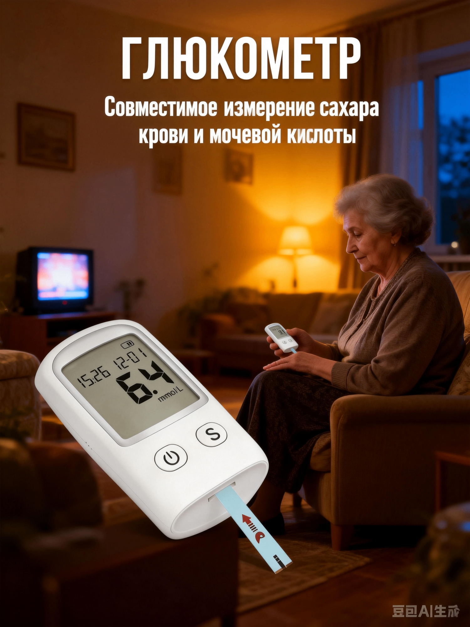 Глюкометр "Сателлит Экспресс", с полосками и ланцетами в комплекте