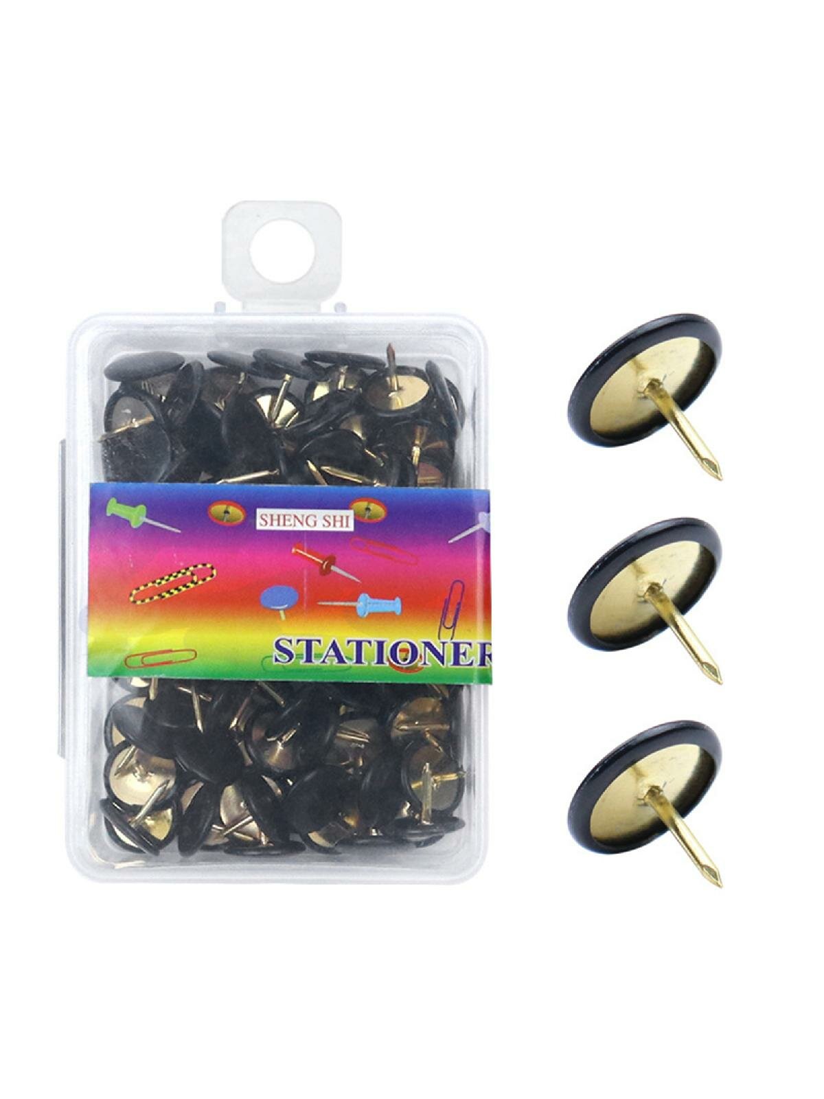 100 шт Накладки, декоративные кнопки, Булавки для рисования, кнопки, булавки для плакатов