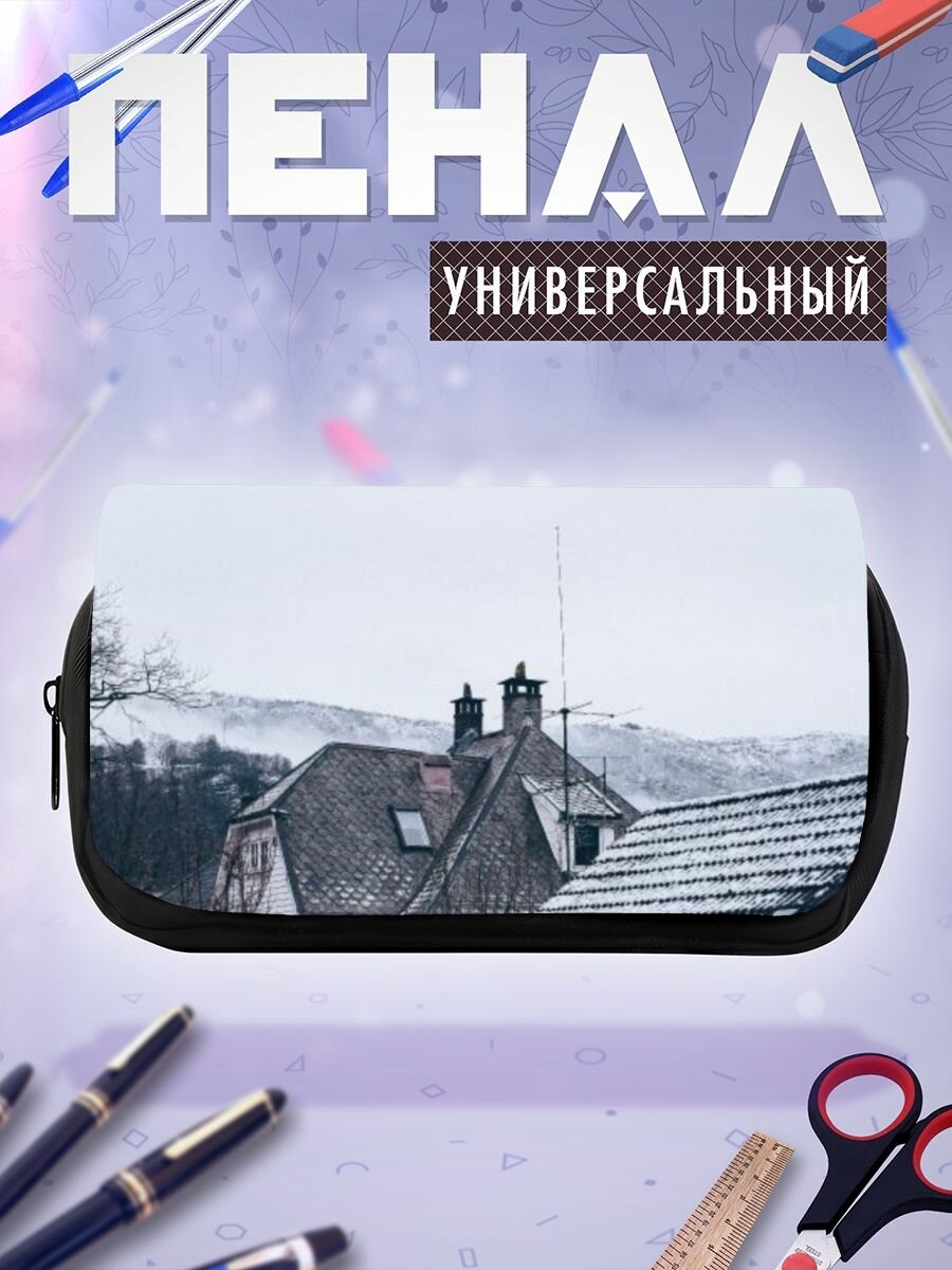 Пенал косметичка родина черный и белый