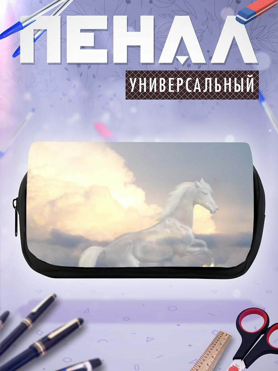 Школьный пенал конь облако