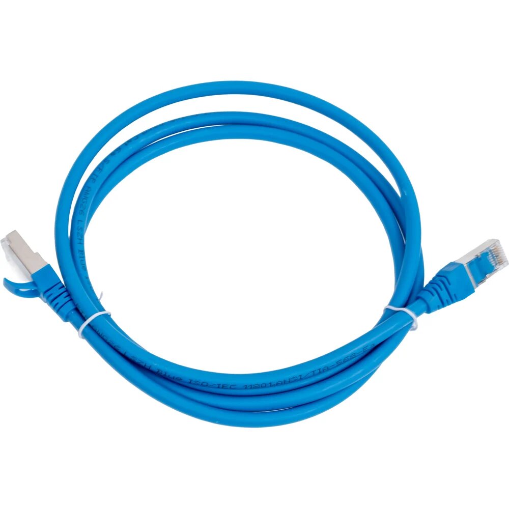 Ethernet патч-корд CAT6a Advant, 2xRJ45, S/FTP, 4 пары (AWG26), оболочка LSZH, длина 1,5 м, цвет: синий