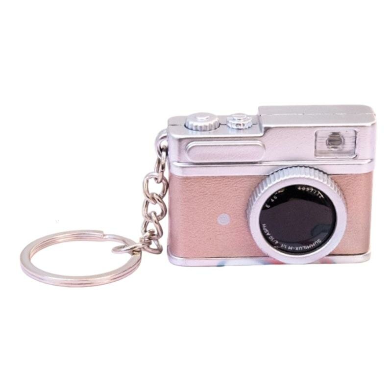 Светодиодный мини-камера-брелок с подсветкой и звуком, Розовое золото