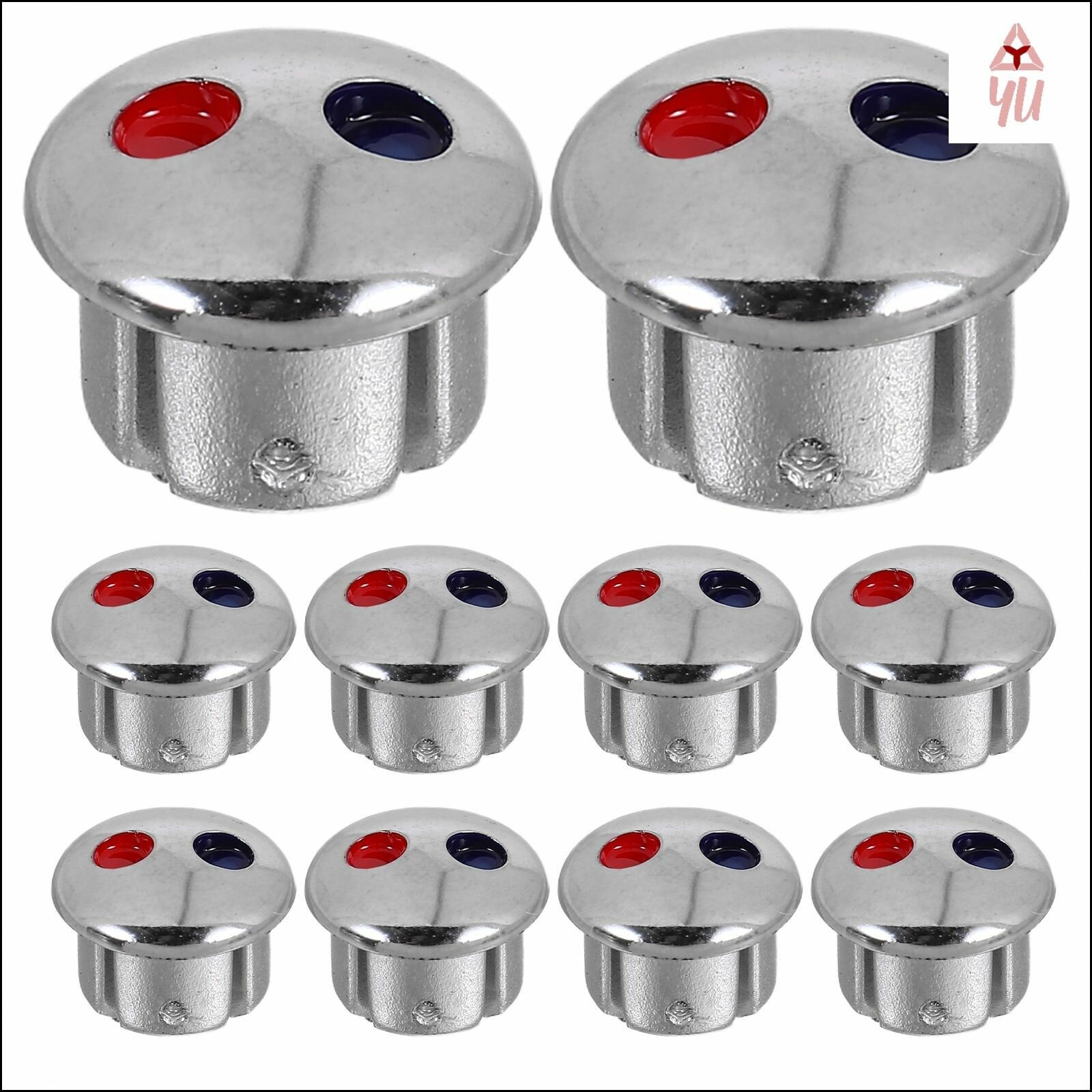 Запасные пластиковые крышки с индикаторами температуры воды для кухонного смесителя, 10 штук