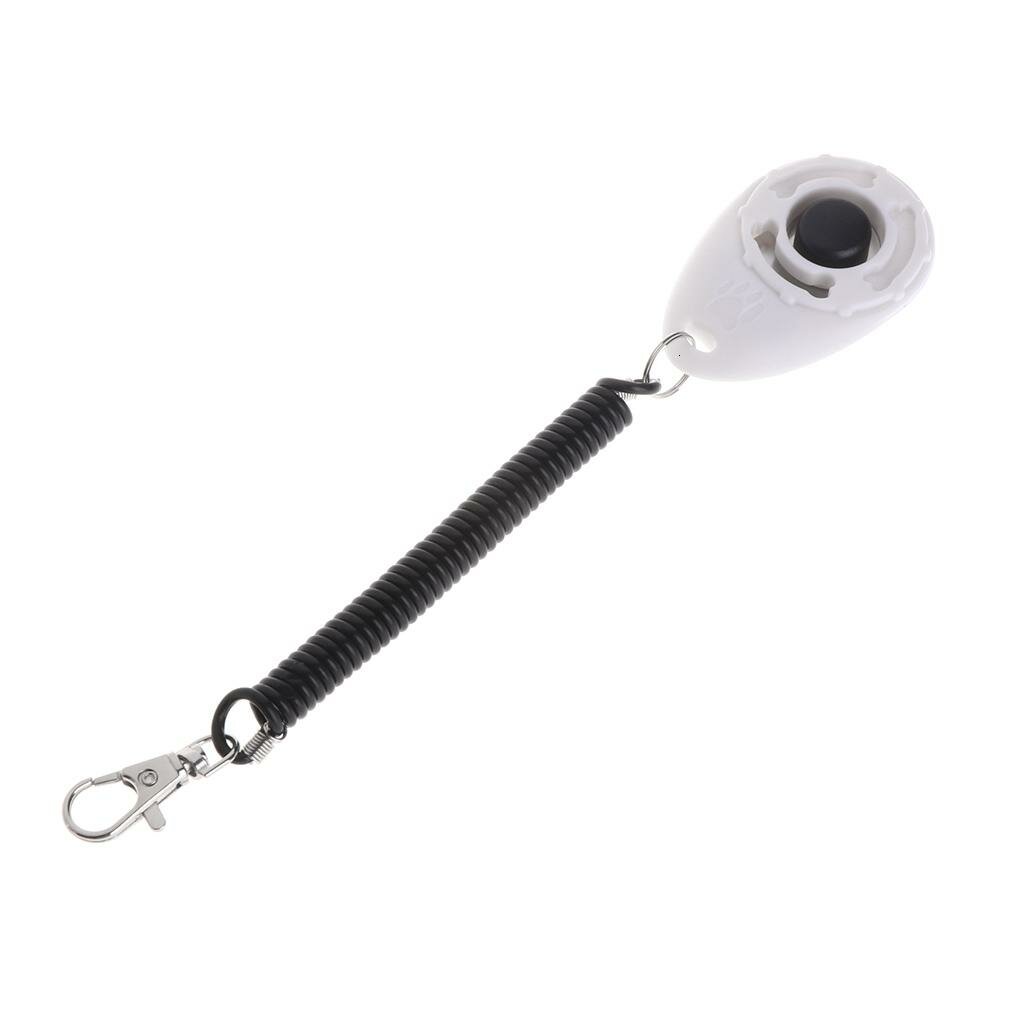 Кликер для дрессировки собак, кошек, лошадей, птиц, дельфинов, щенков с браслетом, Белый