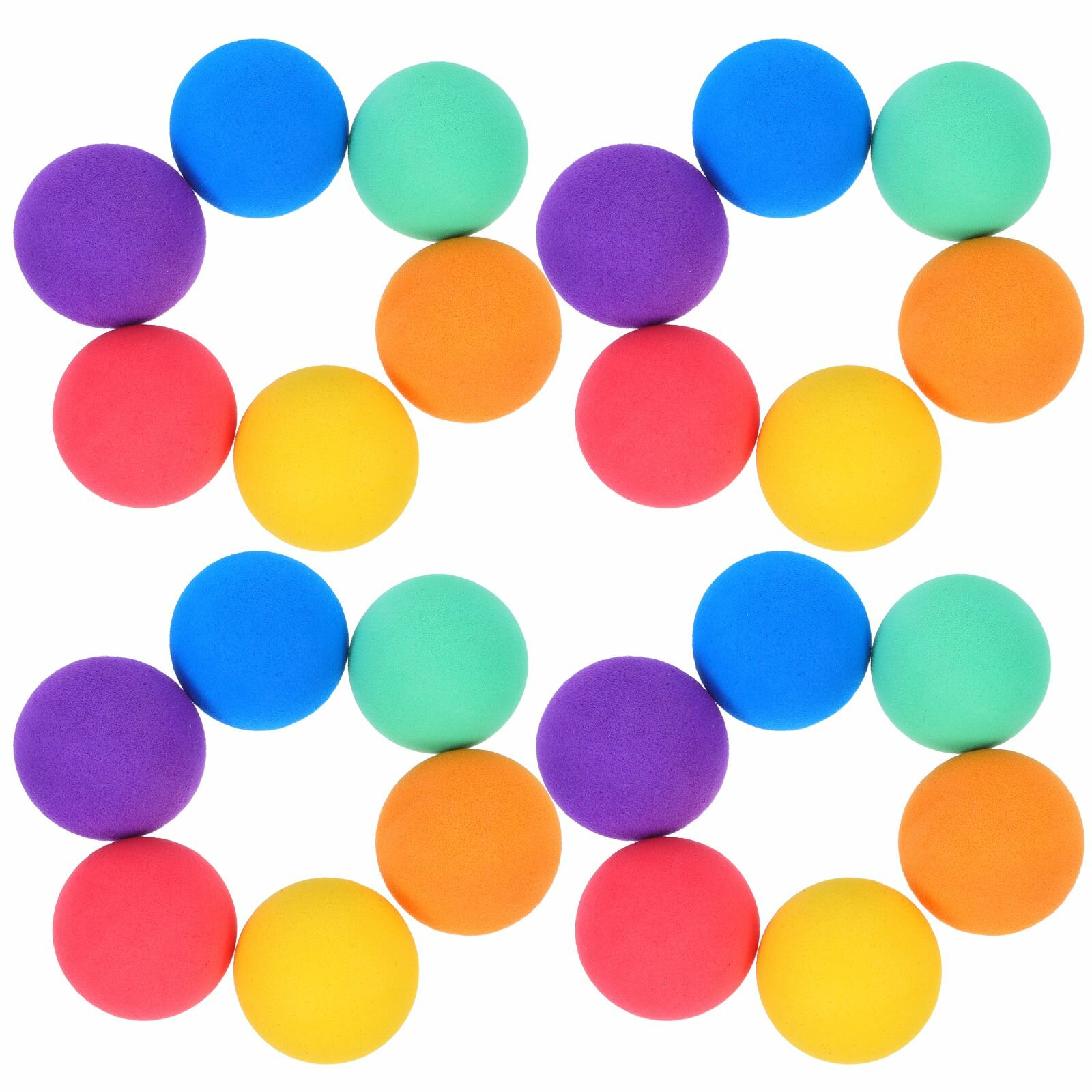 Маленькие Цветные Мячики Для Развития Гибкости И Подвижности 24pcs 4X4X4Cm