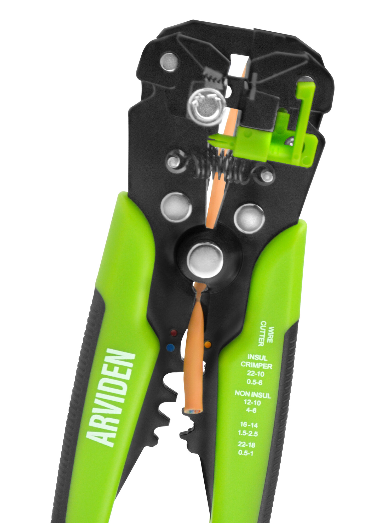 Стриппер, клещи для снятия изоляции и зачистки проводов автоматические обжимные ARVIDEN