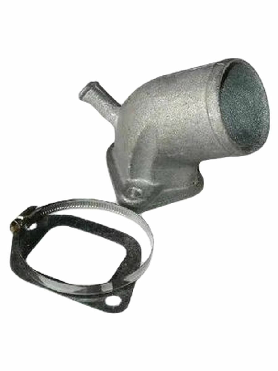 Патрубок помпы КАМАЗ 5320 (в сборе с хомутом и прокладкой), 1 шт.