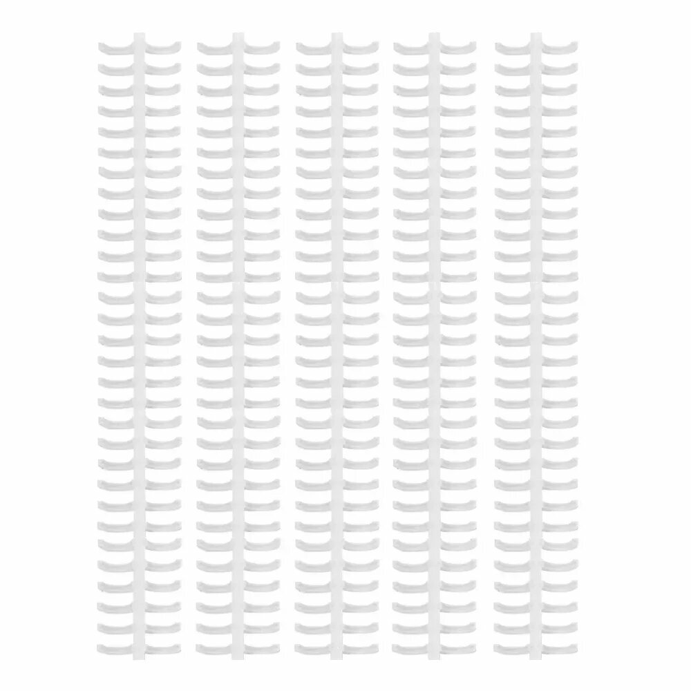 Спиральные катушки для переплета 30 отверстий черные/белые/прозрачные/синие/розовые 28 см 5Pcs Clear