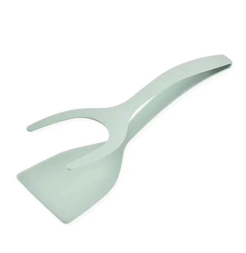 Щипцы кухонные силиконовые 2-в-1, Light Green/Белый