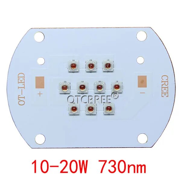 Инфракрасный светодиодный светильник HotRed IR 20W30W50W 940nm 850nm Красный, 10-20W 730nm