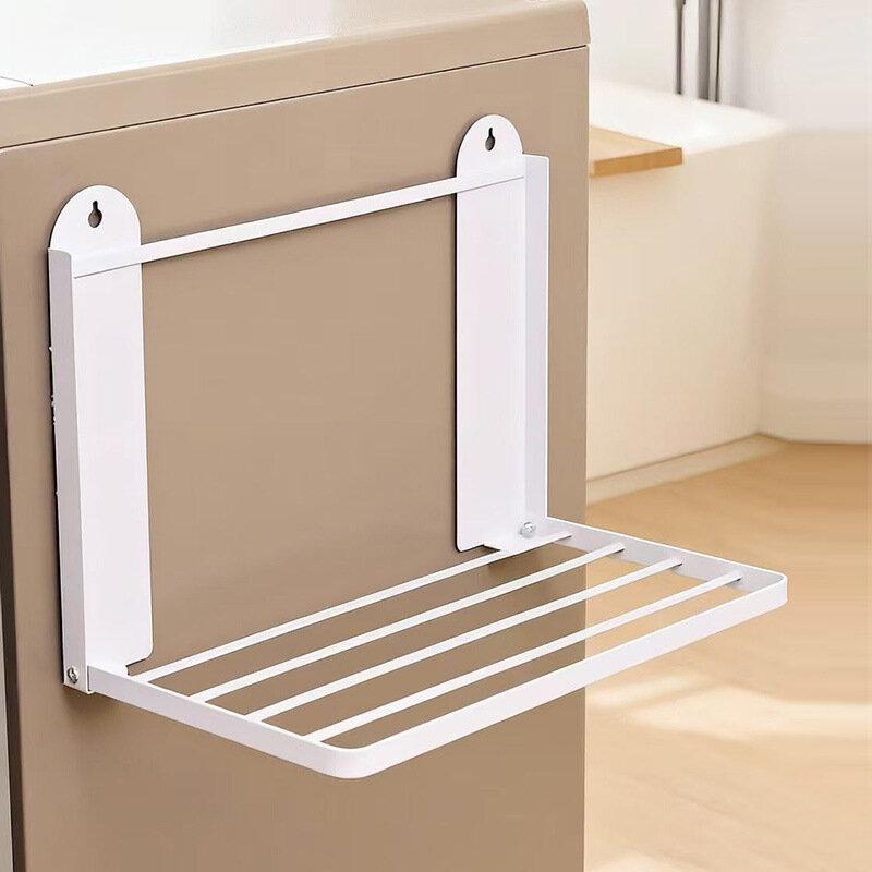 Новая многофункциональная магнитная стойка для хранения, складная балконная стойка для стиральной машины, настенная полка для ванной