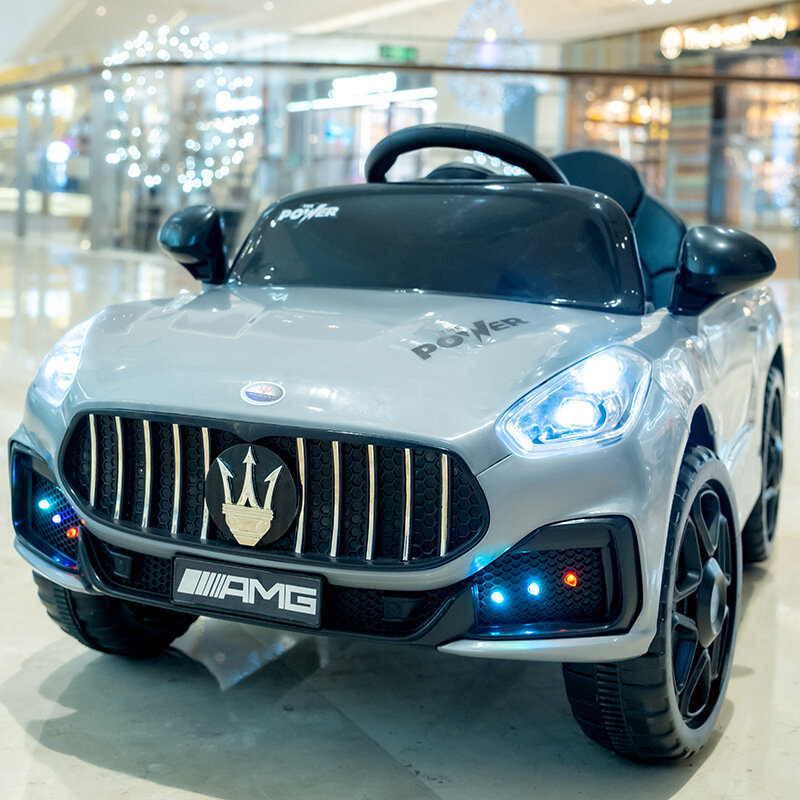 2025 Детский электромобиль с четырьмя колесами, одно- и двойным приводом для мальчиков и девочек, с пультом управления, каталка, качалка, перезаряжаемая машина для малышей