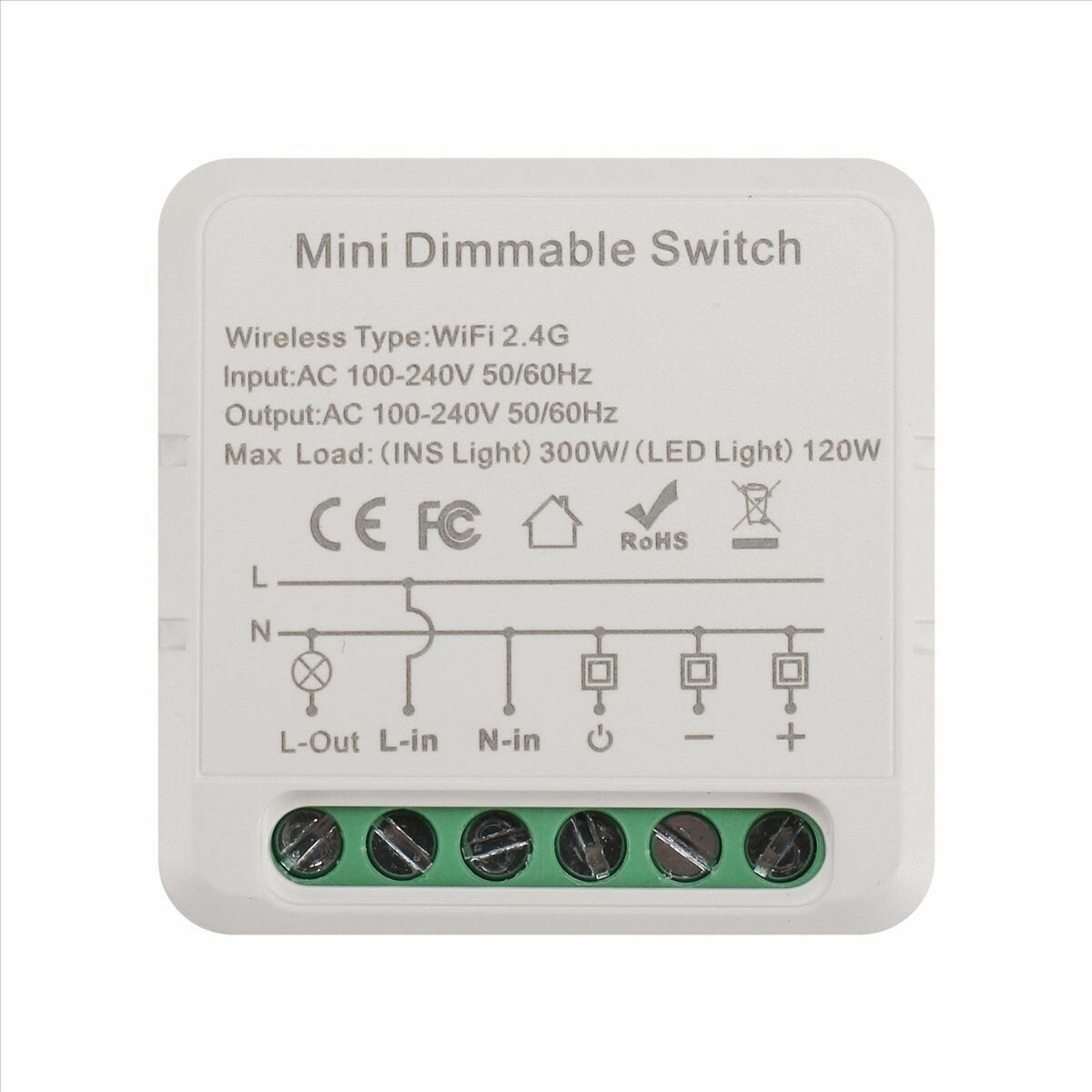 (T S B I) 1 Piece Tuya WiFi Smart Dimmers Switch Module Dimmer Поддерживает Двухстороннее Управление Для Home