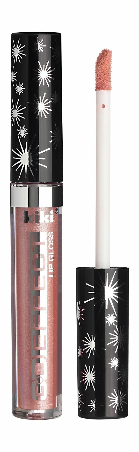 KIKI Блеск для губ 3d Effect, 2,4 мл, 918 Бежево-коричневый