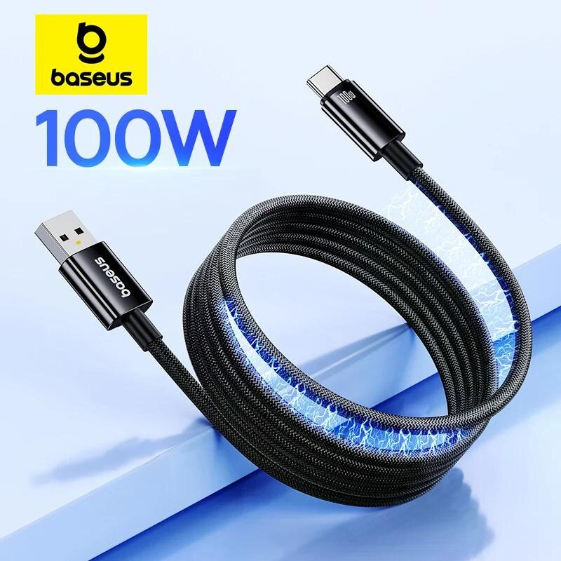 Кабель для зарядки Baseus E0426W01 Type-C, USB, 100 W/7.5 W, 1 м