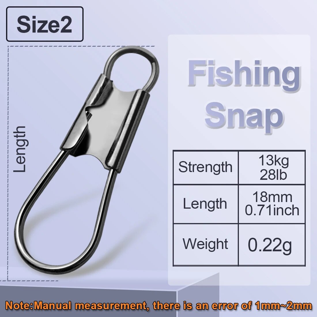 Зажимы для рыбалки FishTrip Size2 50шт