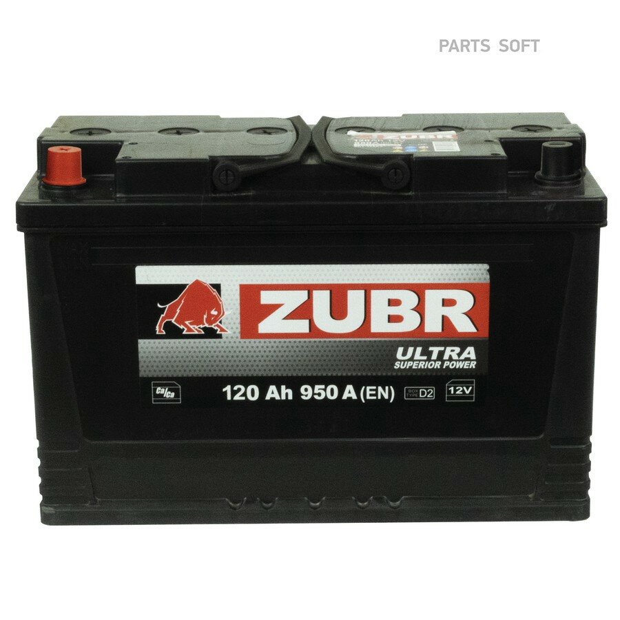 Аккумуляторная батарея ZUBR Professional New 120Ah L+ от официального дистрибьютора, ZUBR AKB, артикул ZPT1201