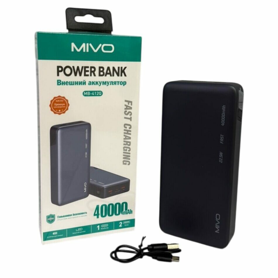Внешний аккумулятор MB-412Q 40000mAh 22.5W