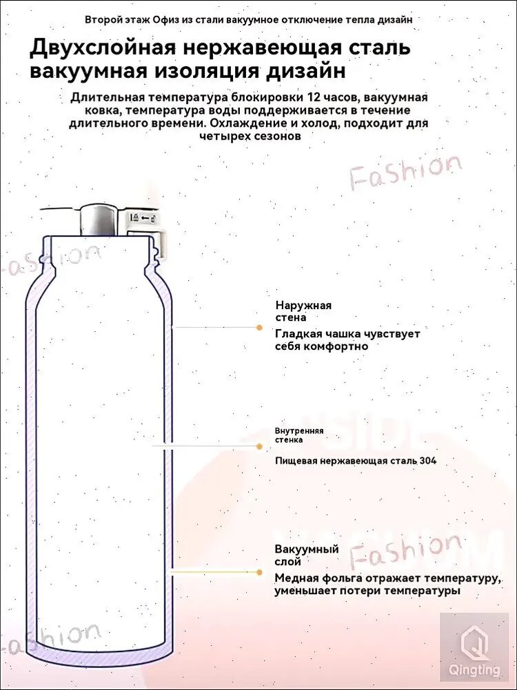 Zojirushi Термокружка SM-SF36 AM небесно-голубой 0.36 л, вакуумная изоляция, непроливайка